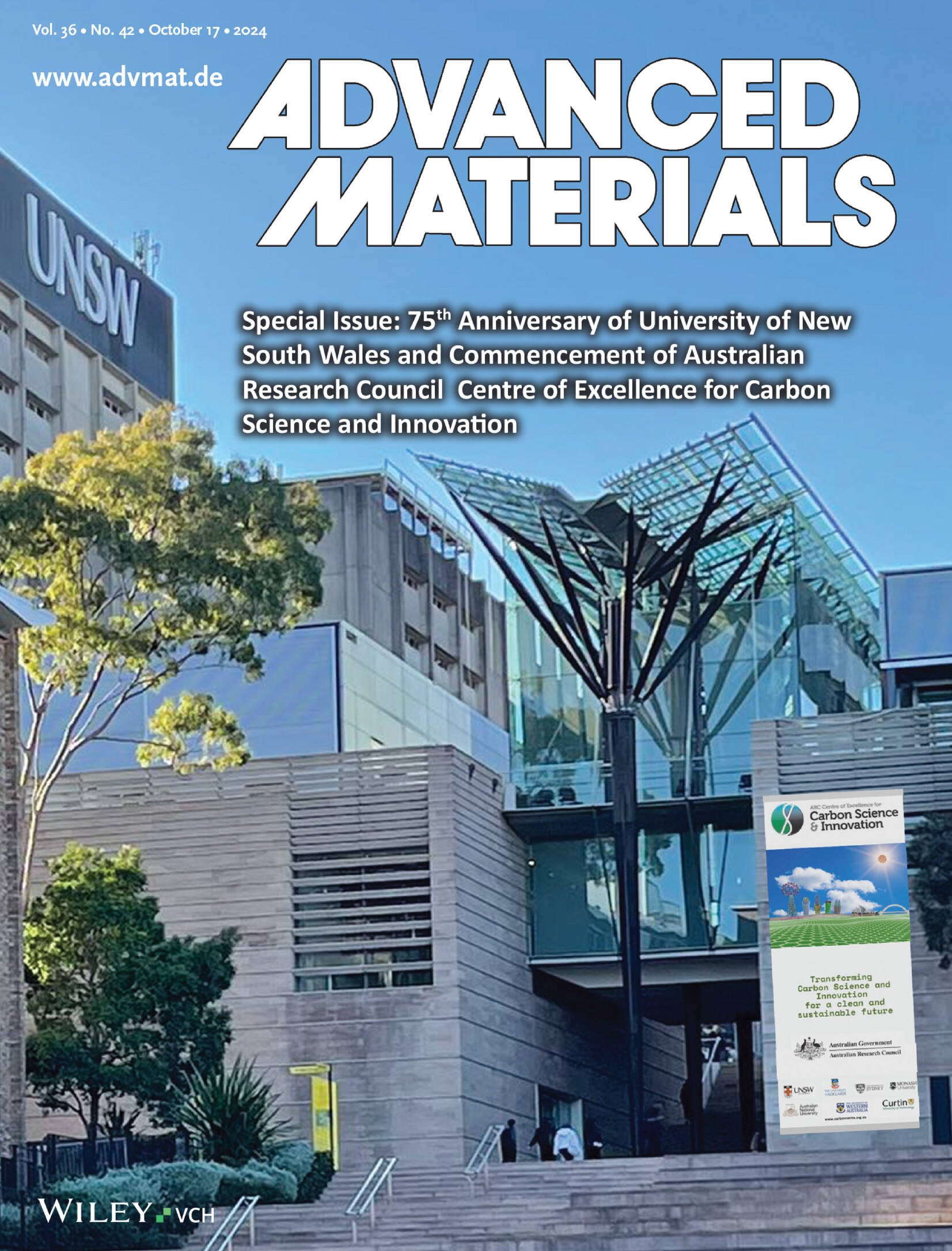 Special Issue of Advanced Materials Released Celebrating COE-CSI Establishment and UNSW’s 75th ...