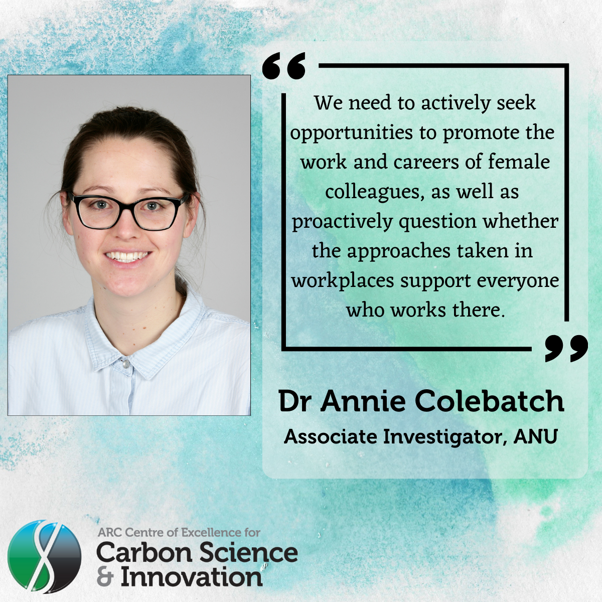 International Women’s Day – Accelerating Action with Dr Annie Colebatch - ARC Centre of ...